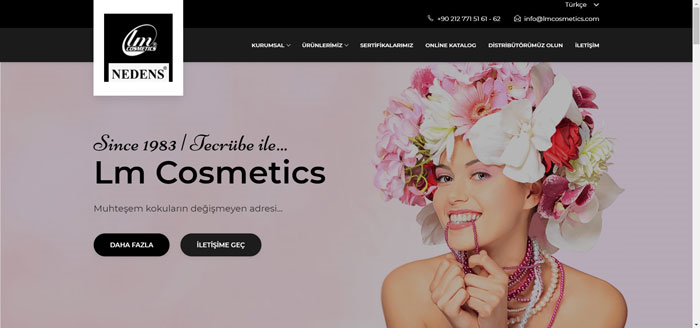 Lmcosmetics.com Web Sitesi | Projeler | Kurumsal Web Tasarım